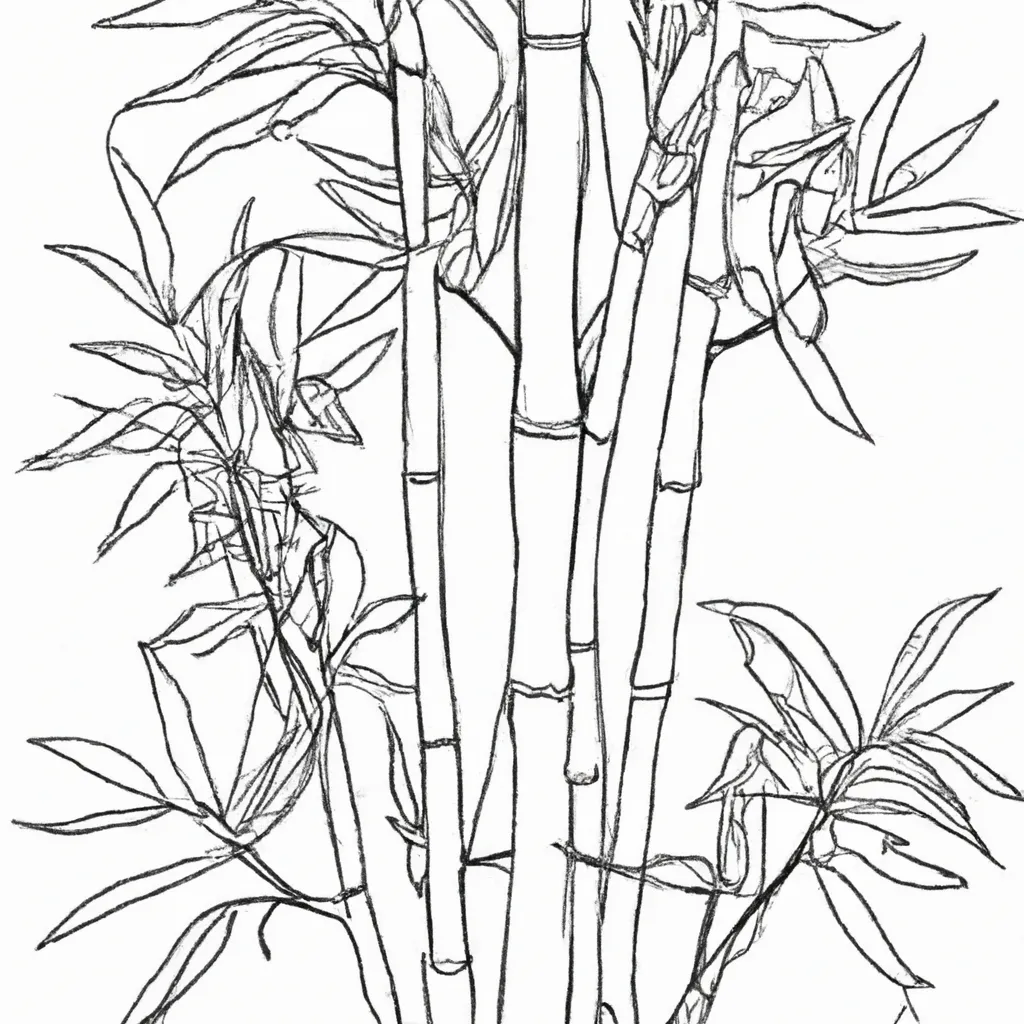 Bambu Colorido: Desenhos para Imprimir e Colorir (Grátis)