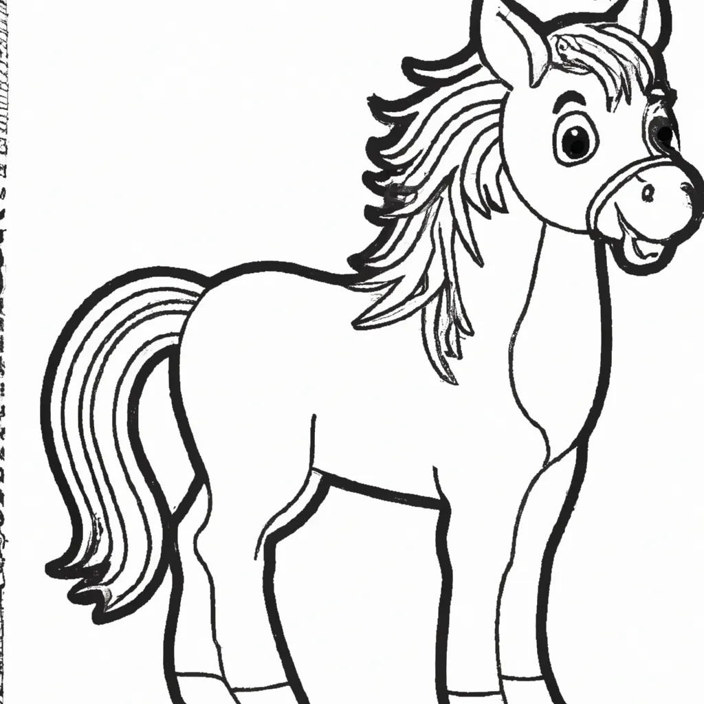 Colorindo um Cavalinho: Desenhos para Imprimir (Grátis)