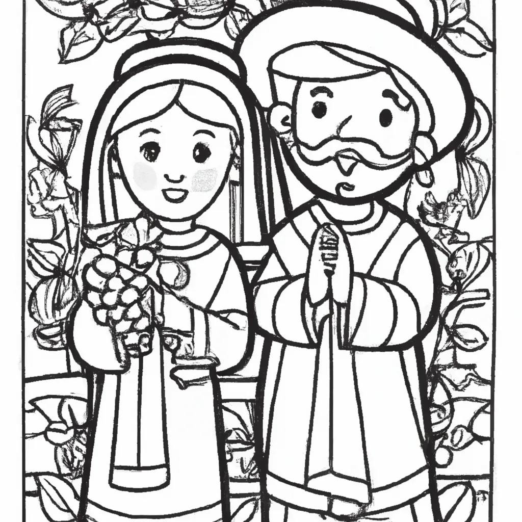 José e Maria: Desenhos para Colorir! (Grátis para Baixar)