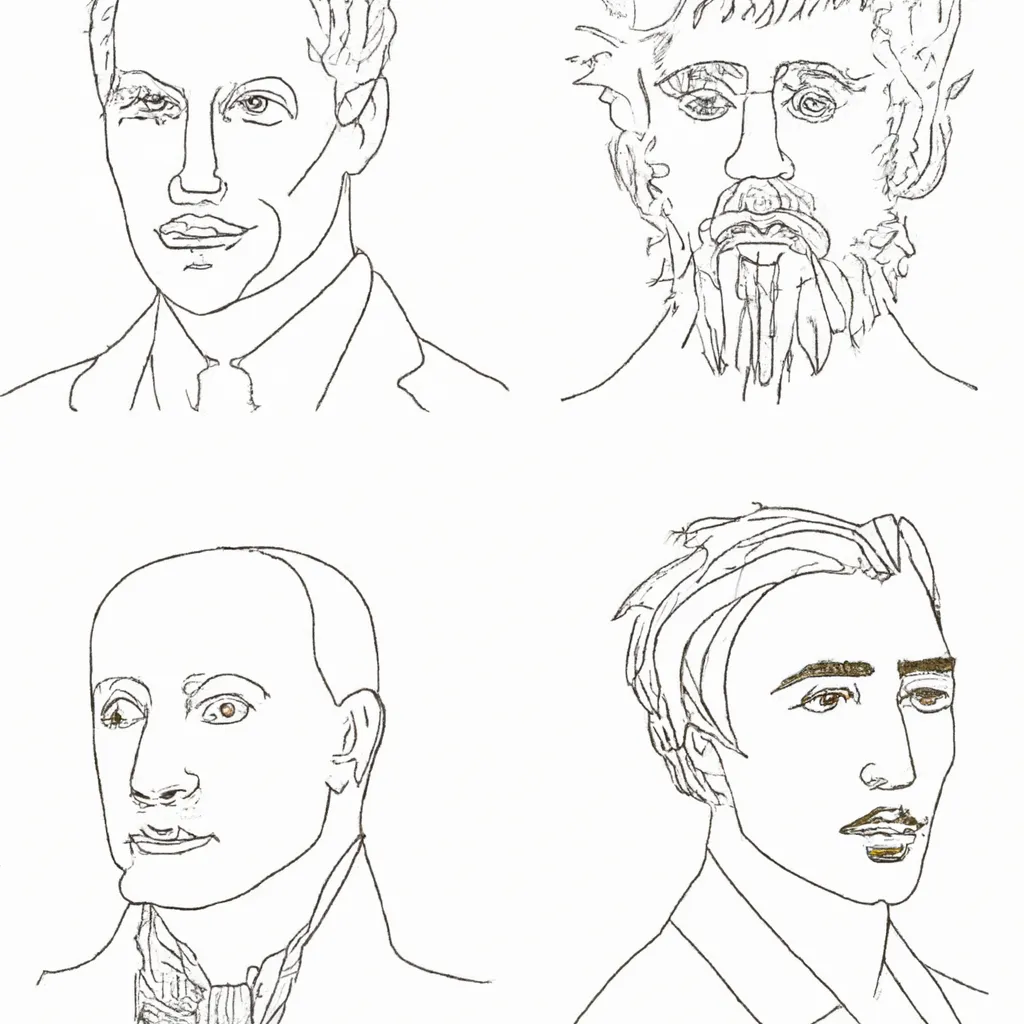 Retratos Famosos: Desenhos para Imprimir e Colorir! (Atividades)