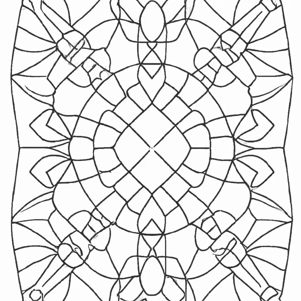 Simetria Colorida: Desenhos para Imprimir e Colorir (Grátis)