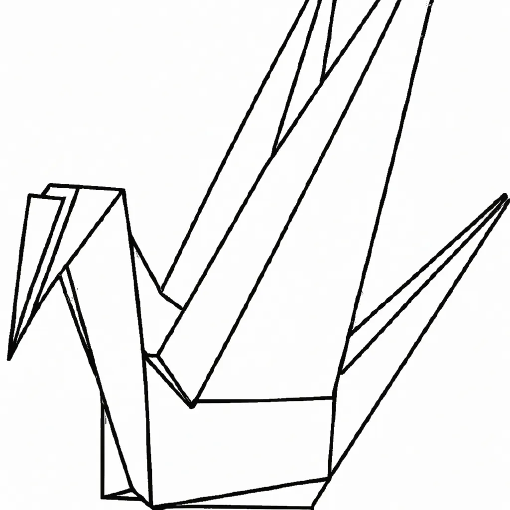 Tsuru Origami: Desenhos para Colorir e Imprimir (Grátis)