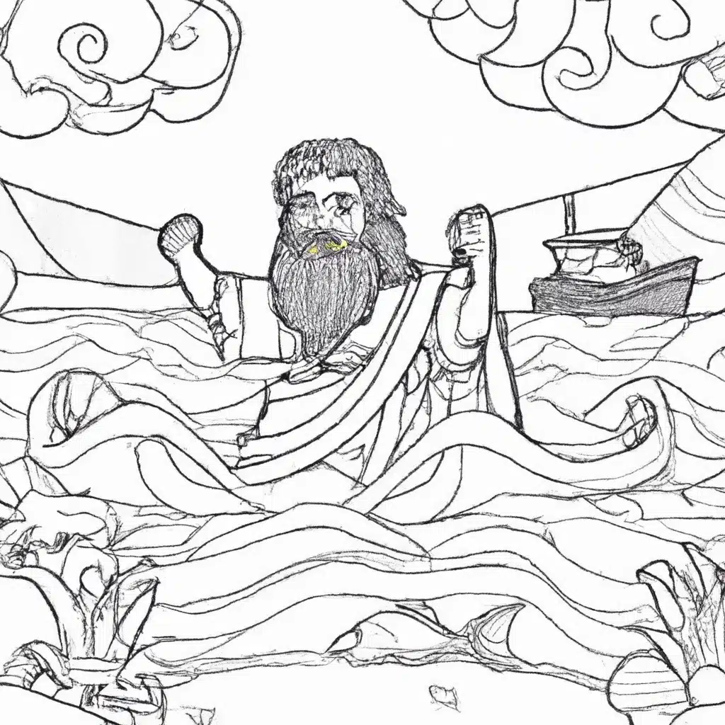 Mágico Moisés: Abrindo o Mar com Desenhos para Colorir!