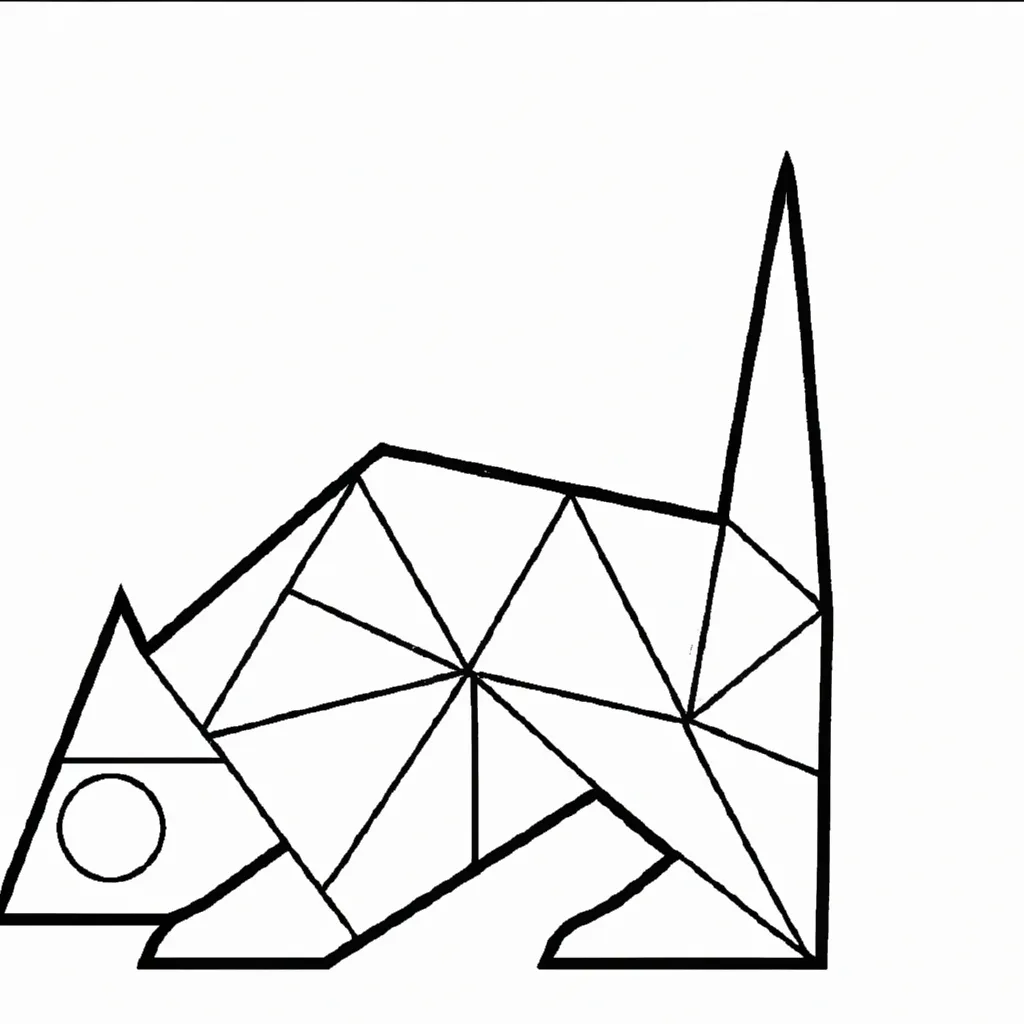 Tangram de Gato: Desenhos para Imprimir e Colorir!