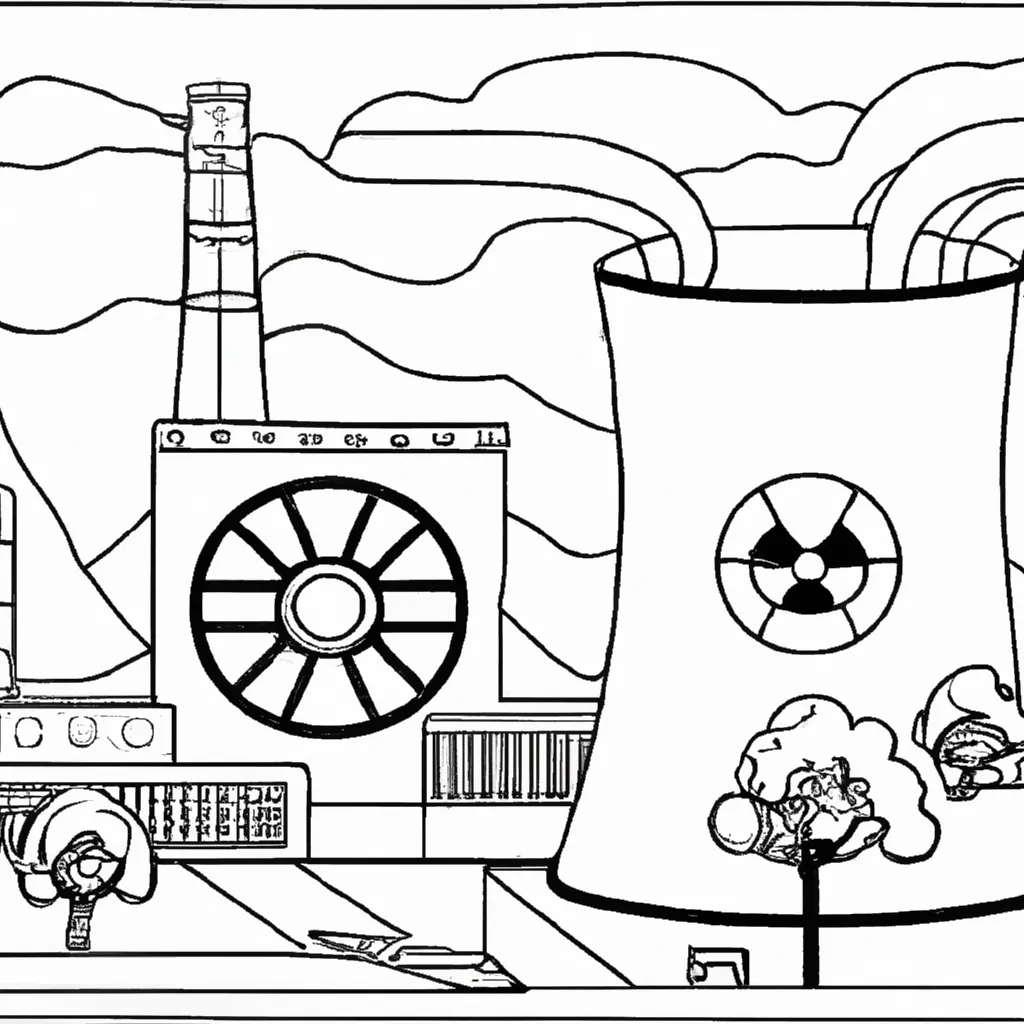 Energia Nuclear: Desenhos Para Colorir e Imprimir.