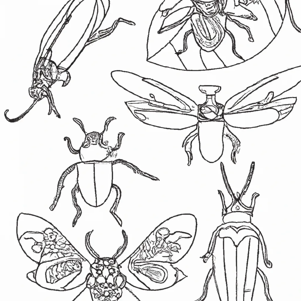 Desbrave os Insetos Exóticos com Desenhos para Imprimir e Colorir!