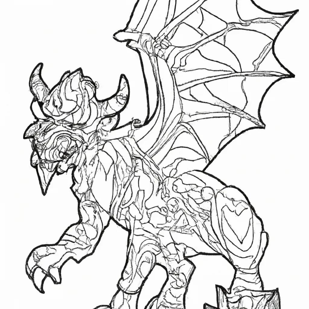 Gárgulas: Desenhos para Imprimir e Colorir! (Pintar)