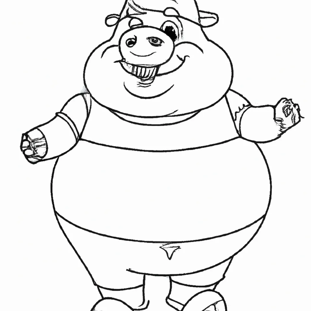 Gordinho Colorido: Desenhos para Imprimir e Colorir.