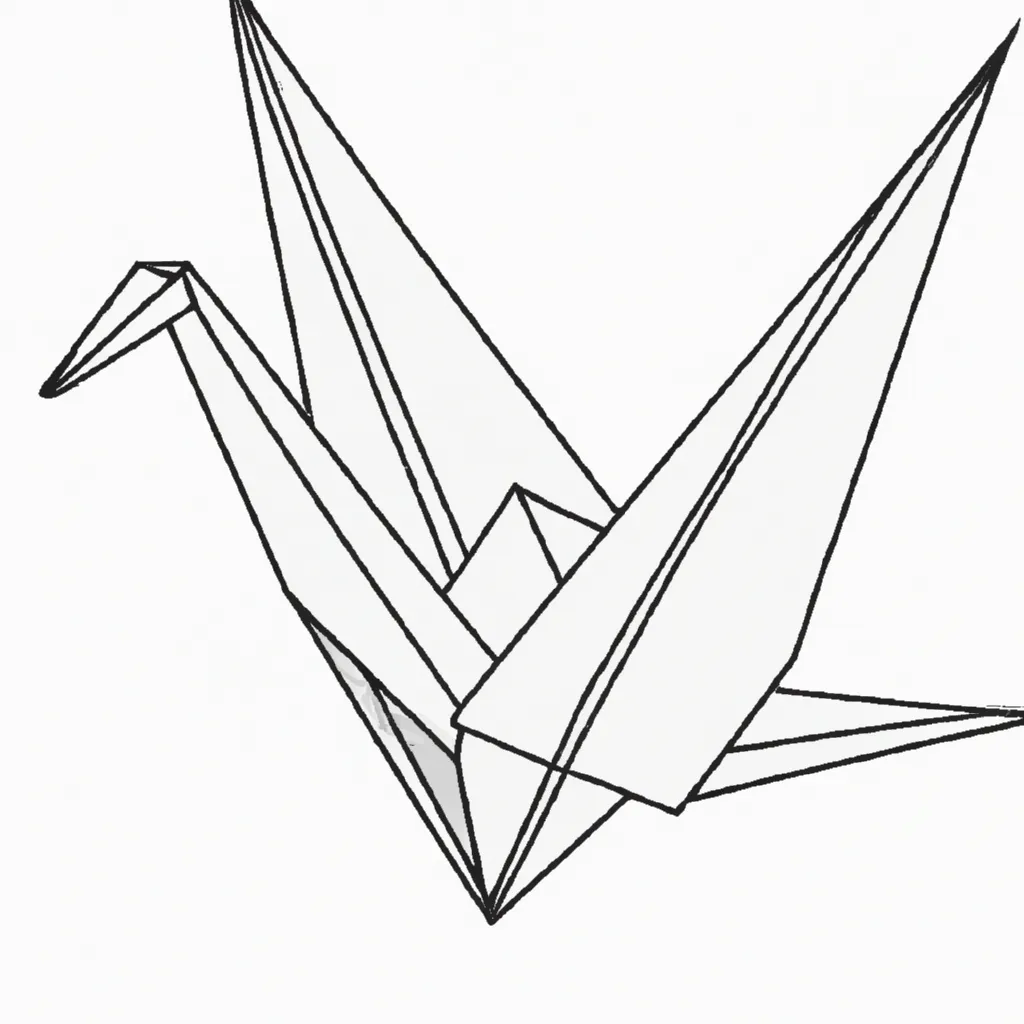 Tsuru Origami: Desenhos para Colorir e Imprimir (Grátis)