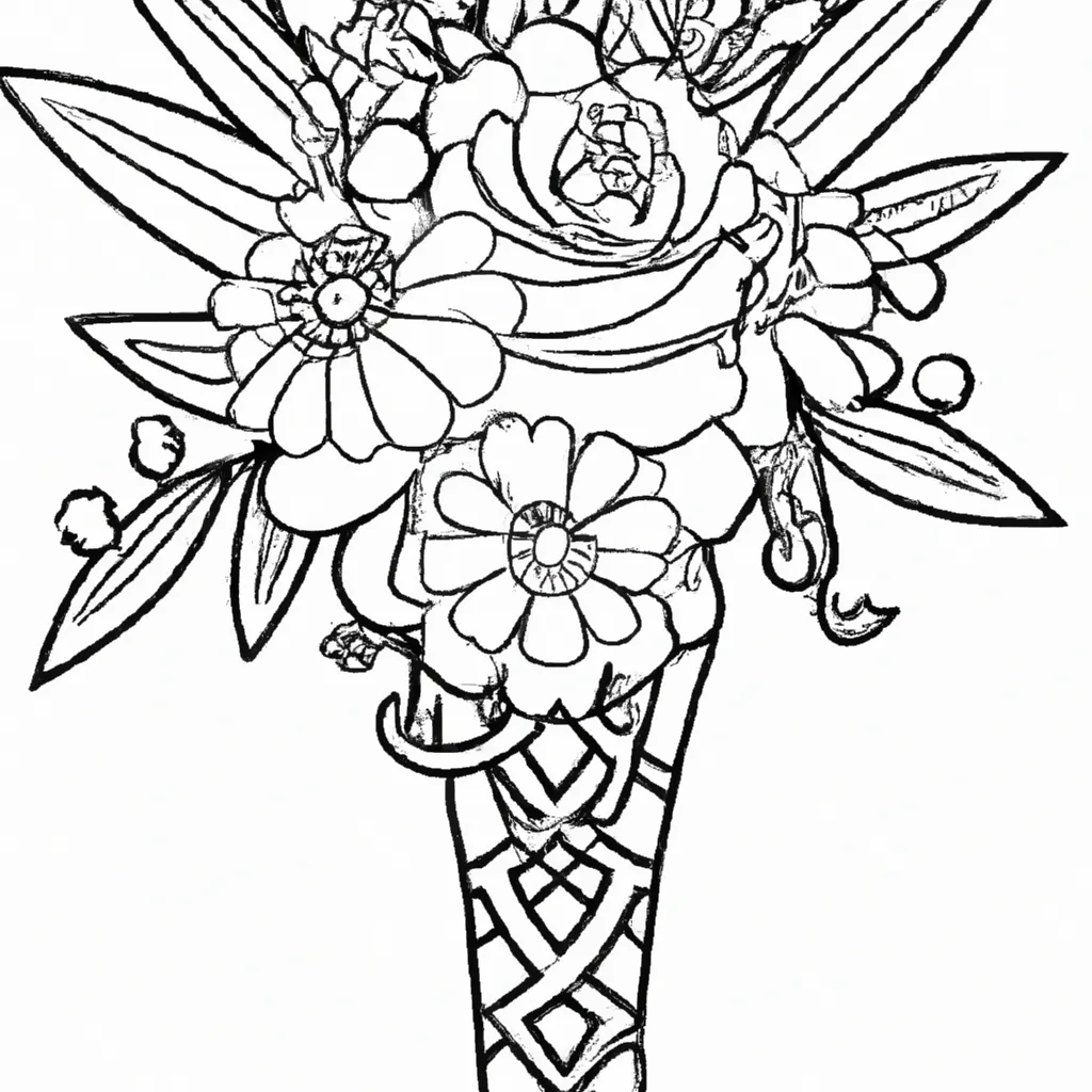 Ramo de Flores: Desenhos para Imprimir e Colorir! (Atividades Grátis)