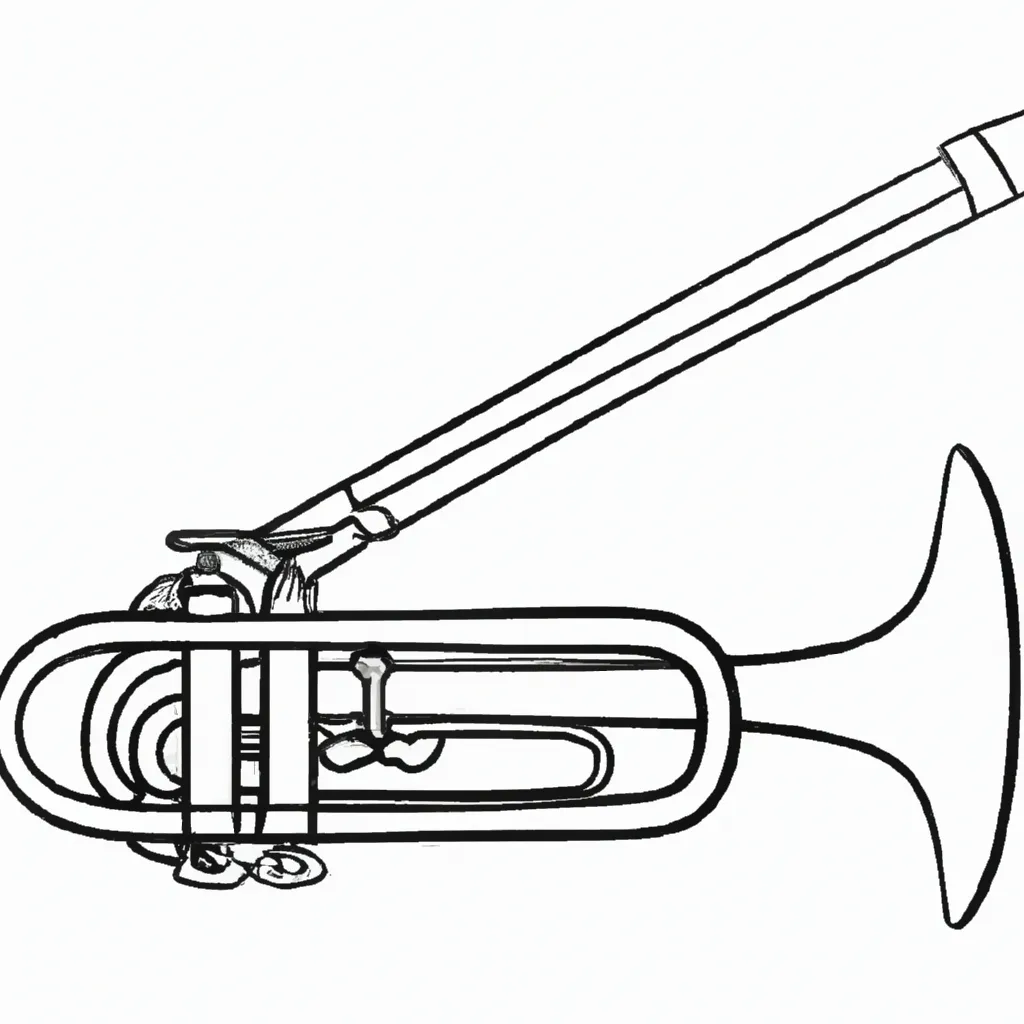 Trombone: Desenhos para Colorir e Imprimir! (Grátis)