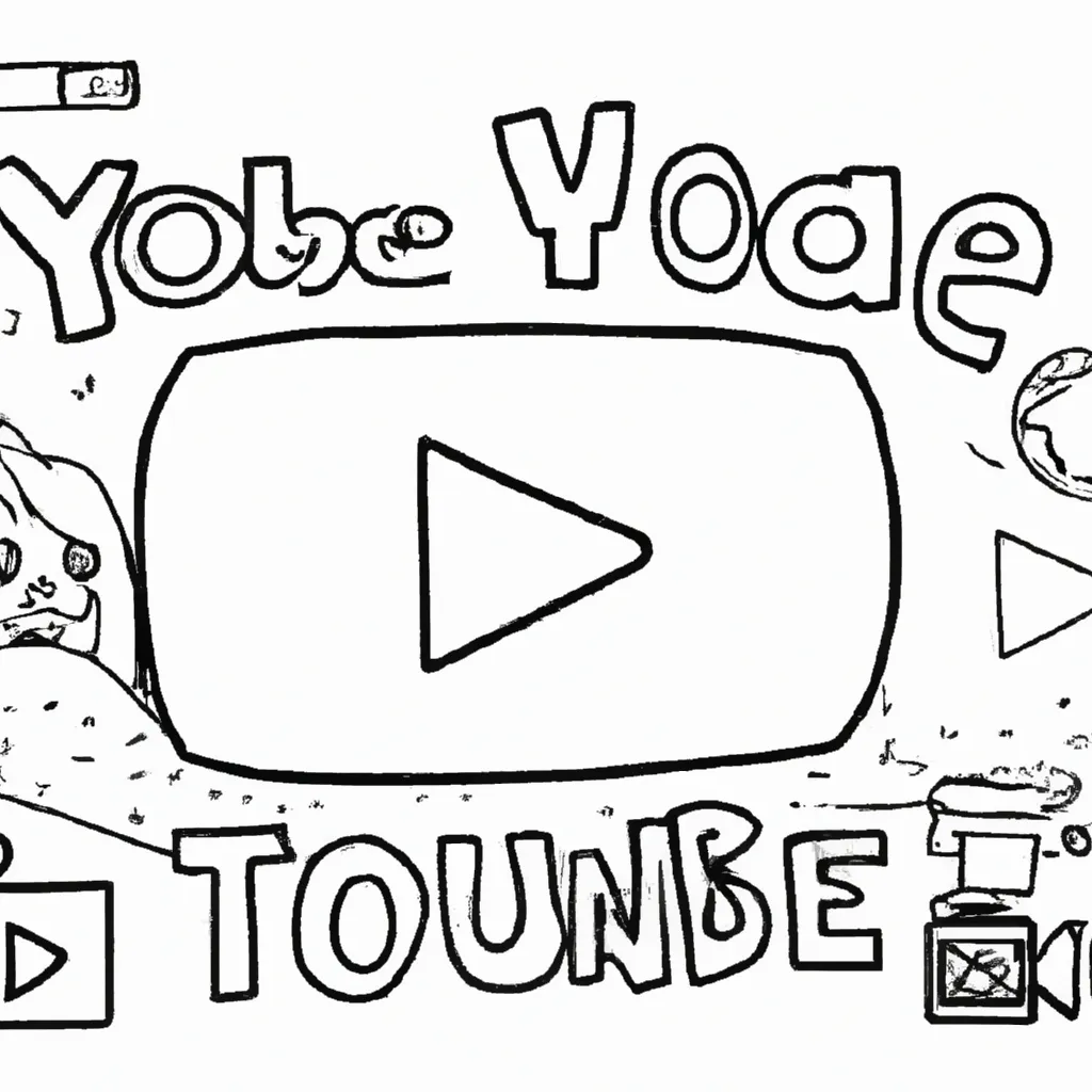 Colorindo com o YouTube! Desenhos Grátis para Imprimir e Pintar