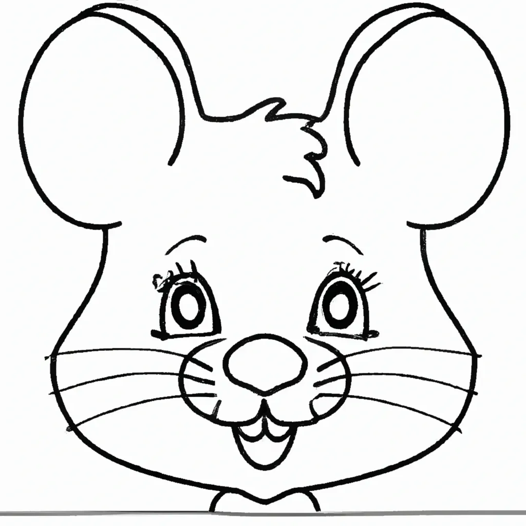 Carinha de Rato: Desenhos para Imprimir e Colorir.