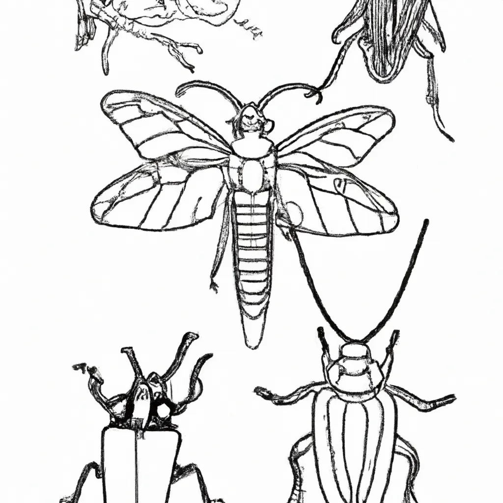 Desbrave os Insetos Exóticos com Desenhos para Imprimir e Colorir!