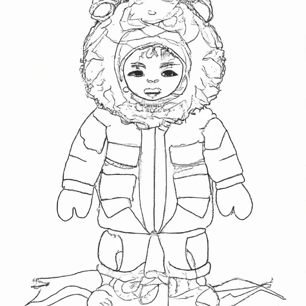 Esquimós em Desenhos para Colorir! Atividades Grátis