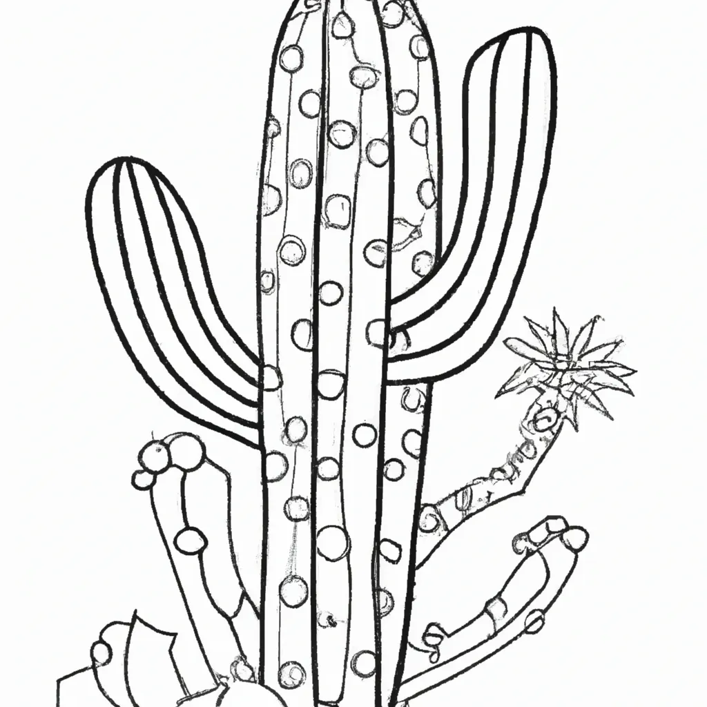 Mandacaru: Desenhos para Colorir e Imprimir (Atividades)