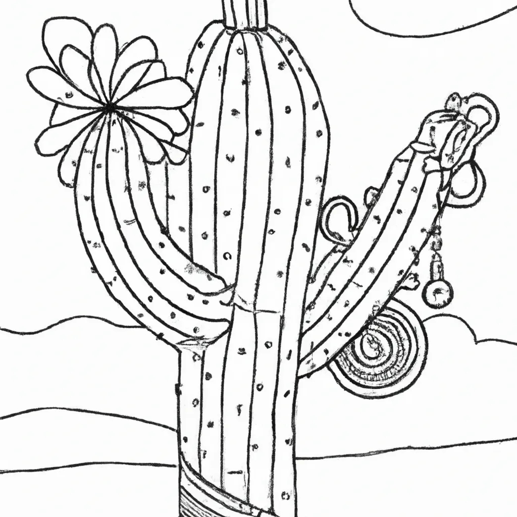 Mandacaru: Desenhos para Colorir e Imprimir (Atividades)