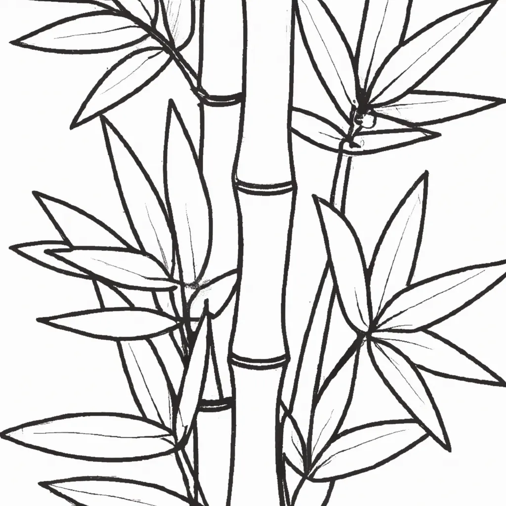 Bambu Colorido: Desenhos para Imprimir e Colorir (Grátis)