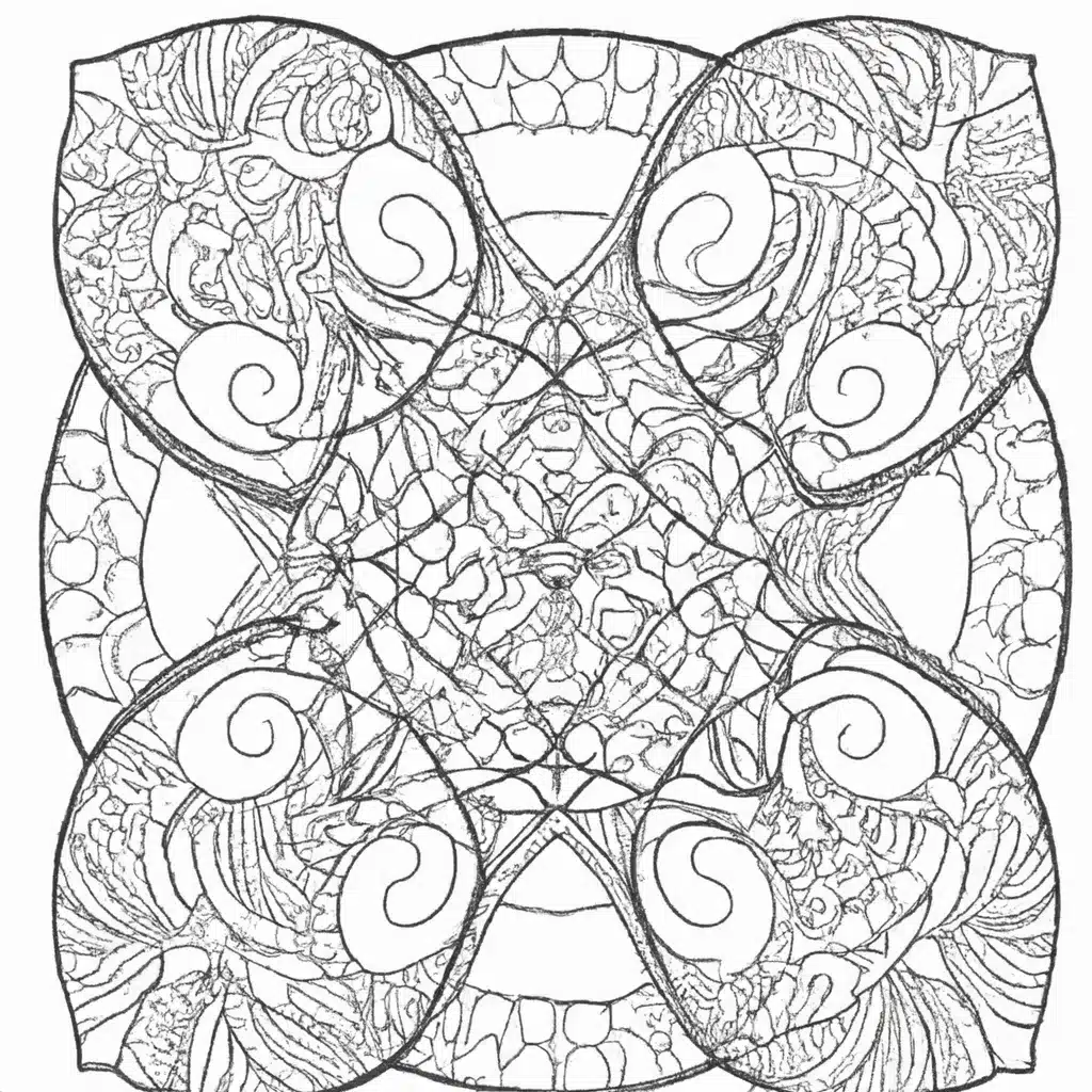 Simetria Colorida: Desenhos para Imprimir e Colorir (Grátis)