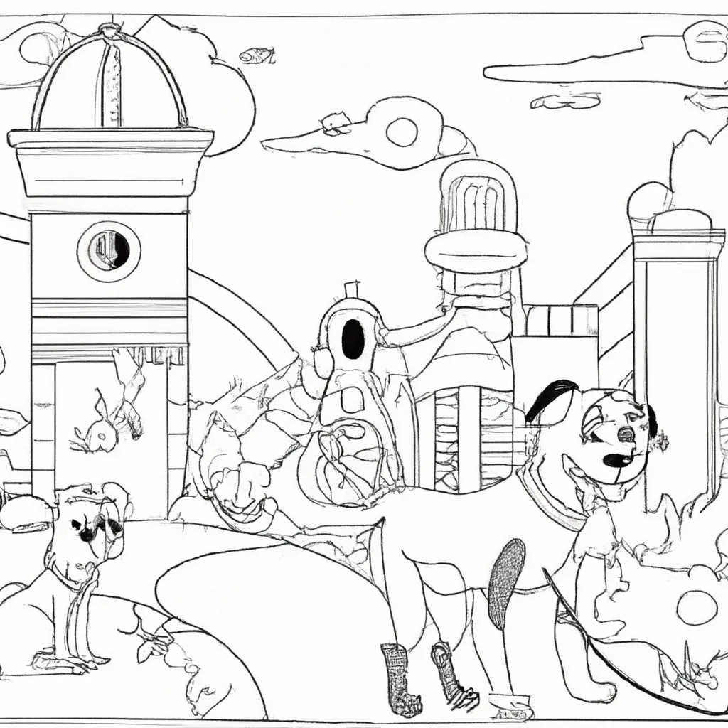 Caninópolis: Desenhos para Imprimir e Colorir (Atividades)