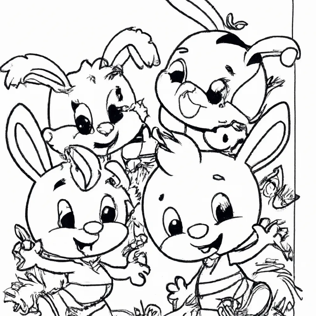 Amiguinhos: Desenhos para Imprimir e Colorir