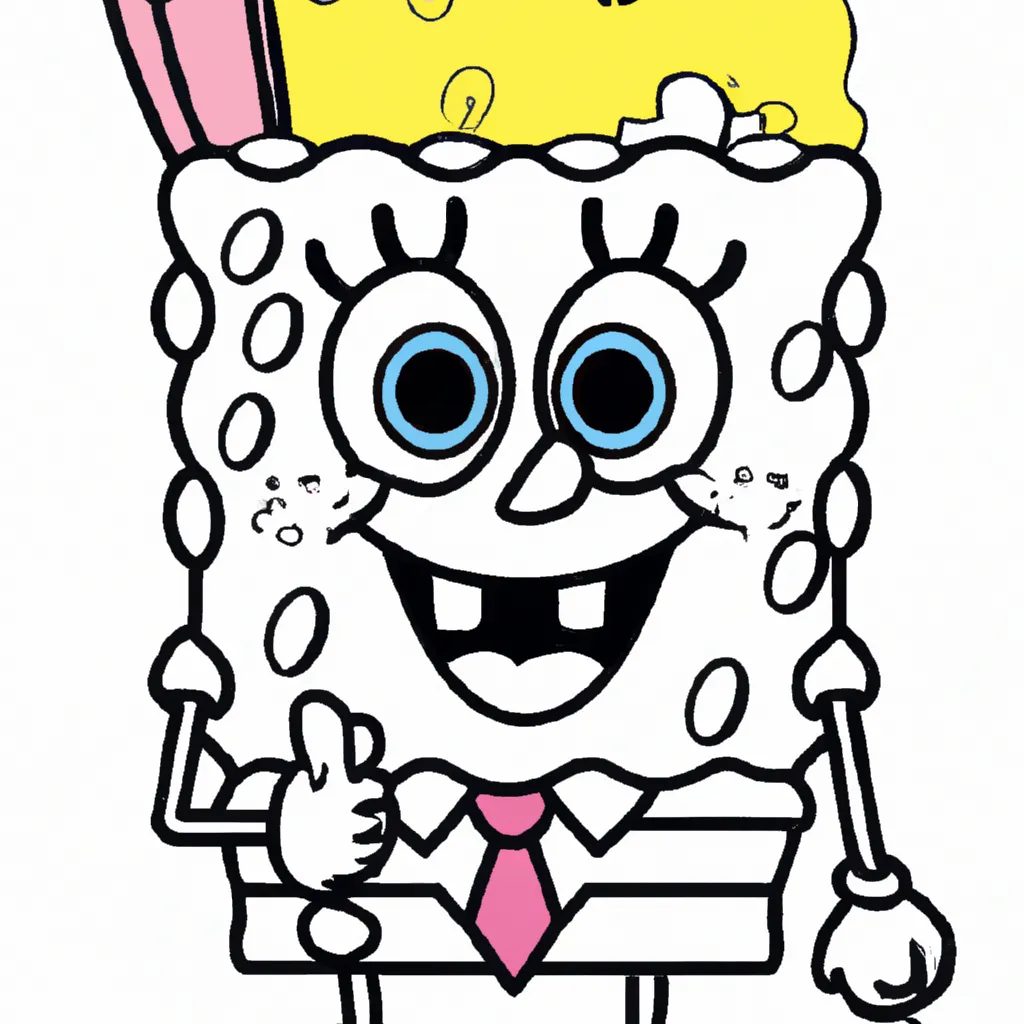 Aventuras do Bob Esponja Bebê para Colorir!