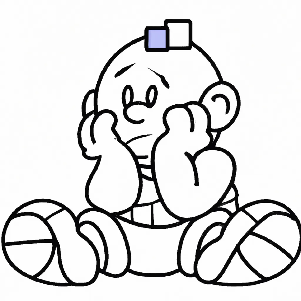 10 Desenhos de Boneco Pensando para Imprimir e Colorir