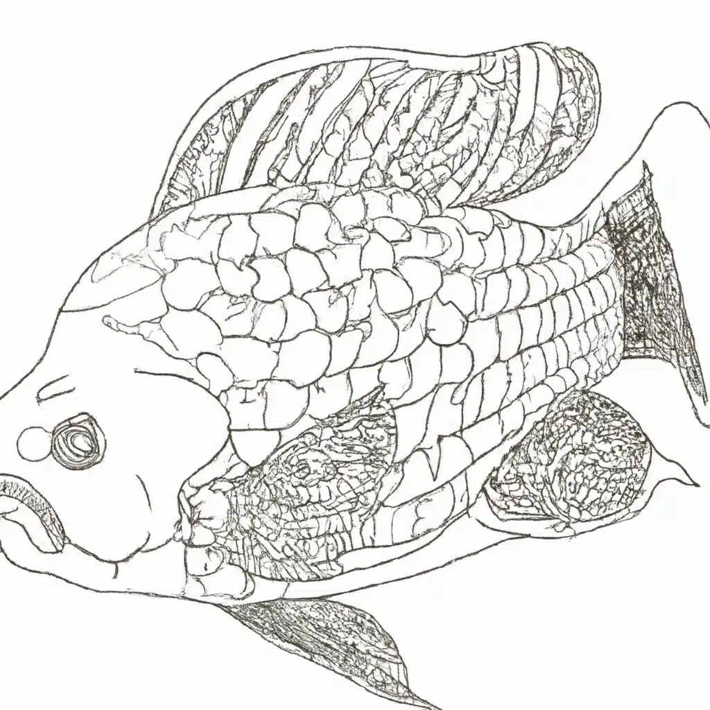 10 Incríveis Desenhos de Peixes Realistas para Colorir