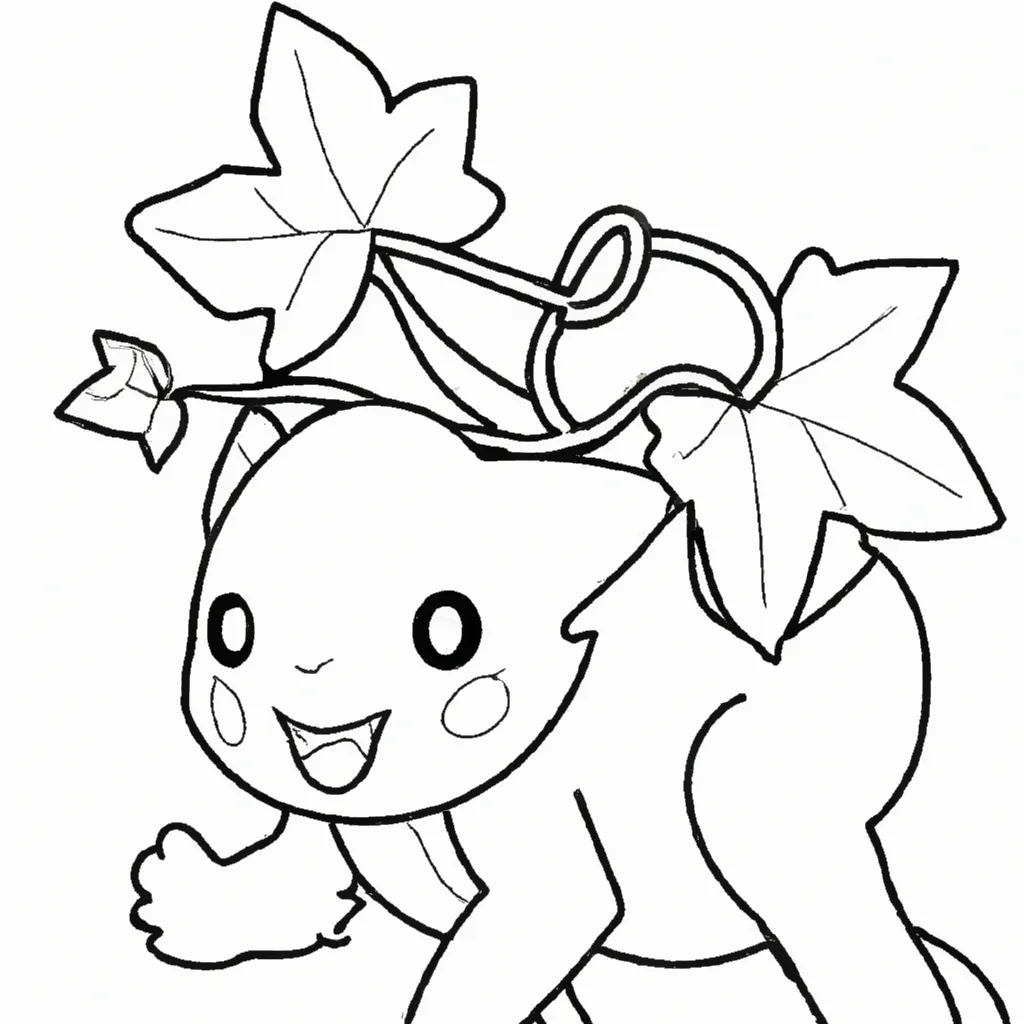 10 Desenhos de Ivy Pokemon para Imprimir e Colorir
