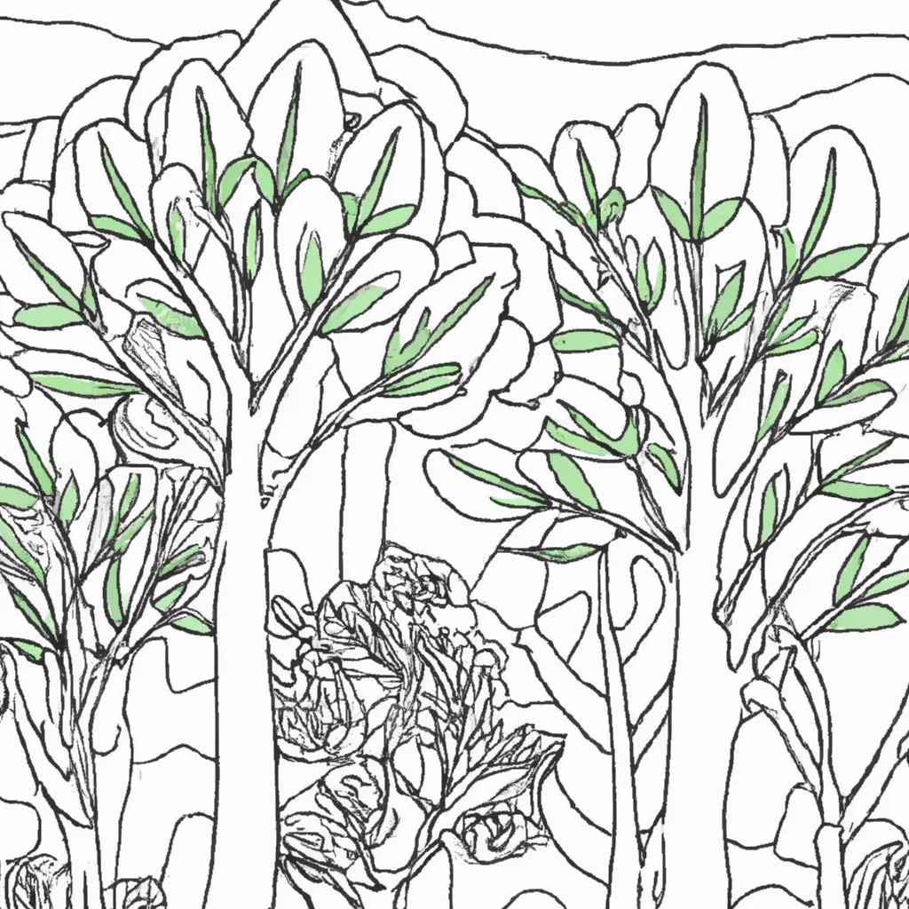 Árvores da Amazônia: Desenhos para Imprimir e Colorir!