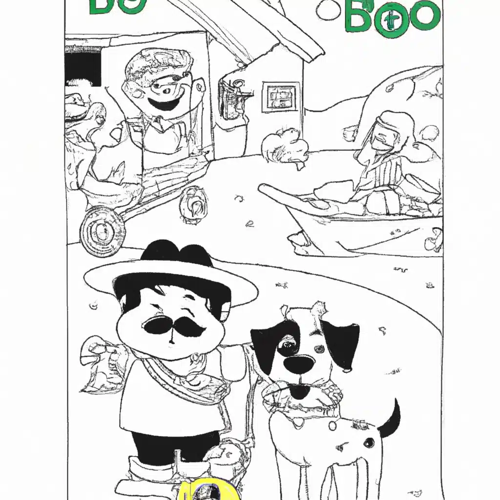 Bento e Totó: Desenhos para Imprimir e Colorir