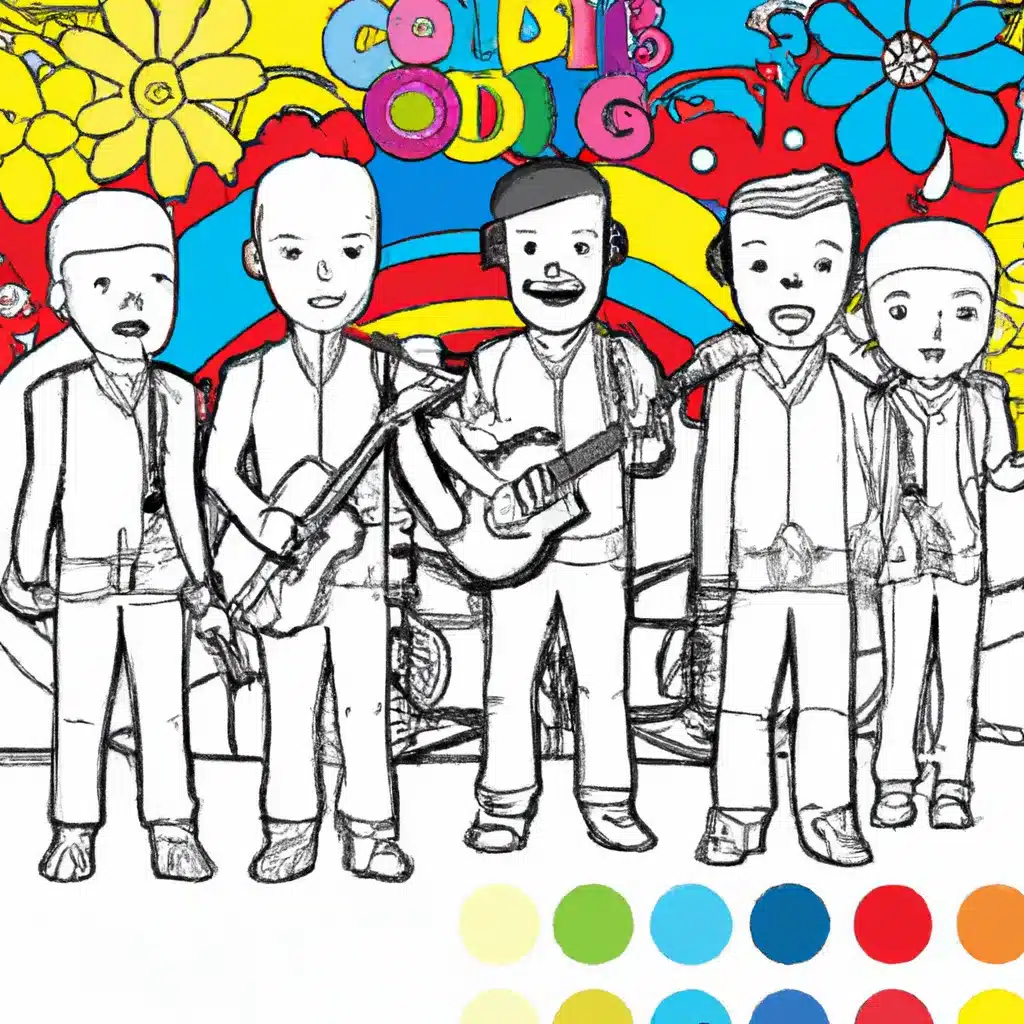 5 Desenhos Incríveis do Coldplay para Imprimir e Colorir!