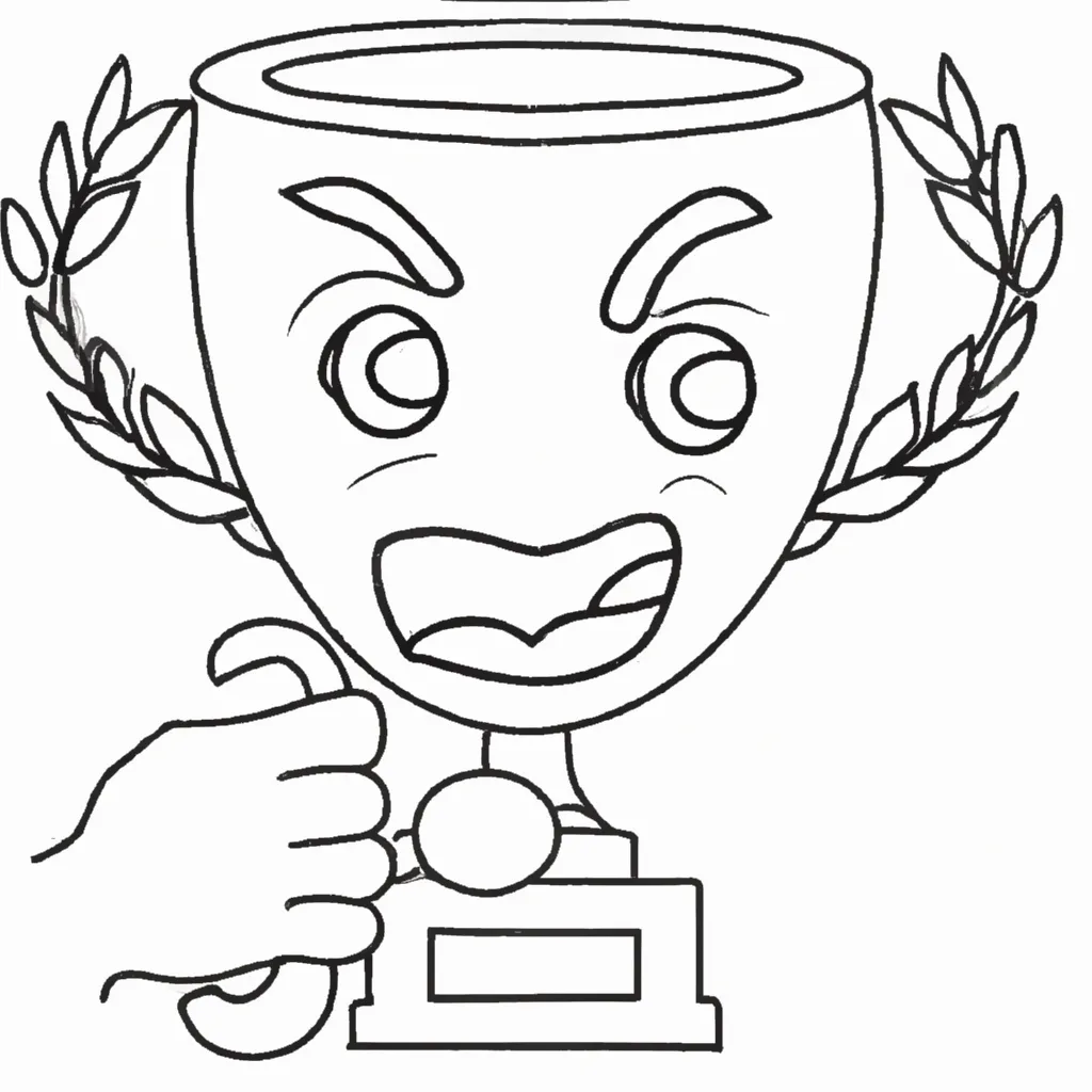 Top 10 Desenhos de Troféus para Imprimir e Colorir