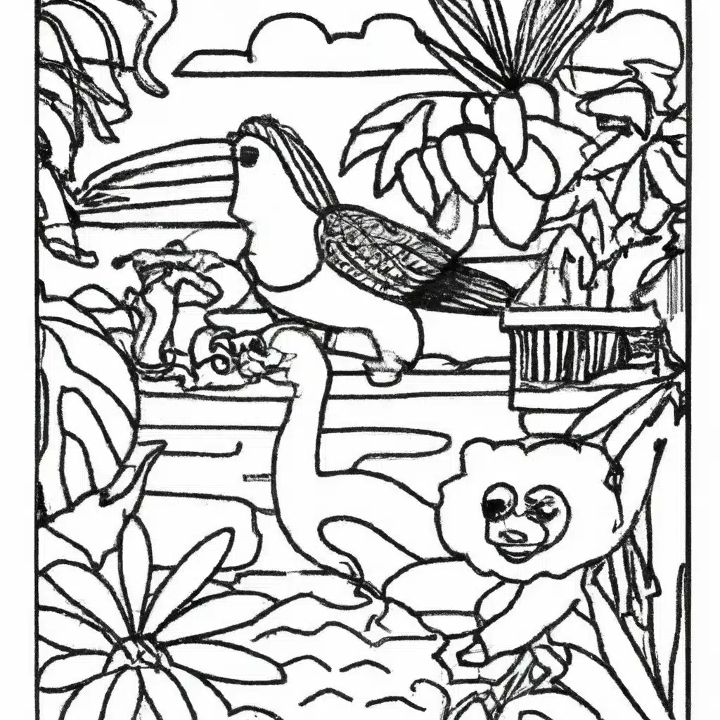 7 Desenhos de Henri Rousseau para Imprimir e Colorir