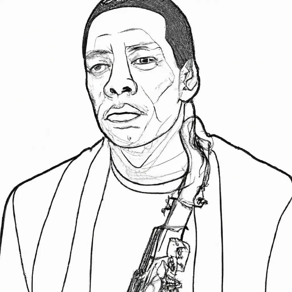 10 Desenhos de John Coltrane para Imprimir e Colorir