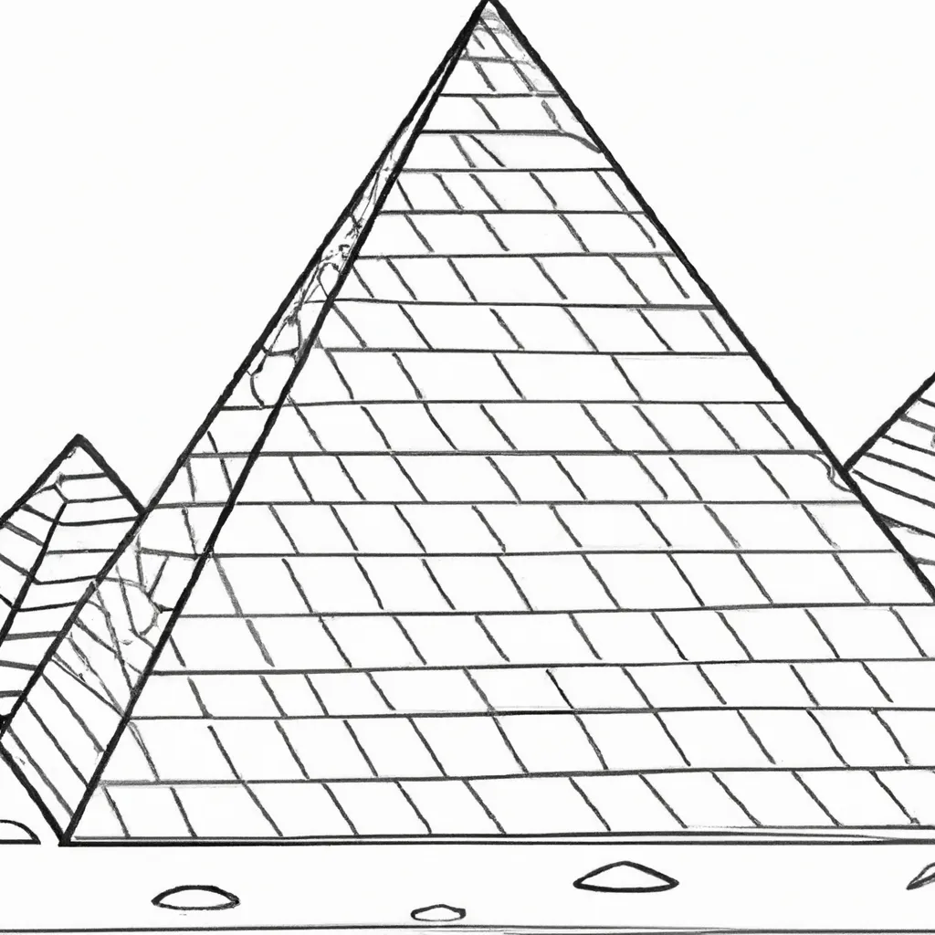 Maravilhas das Pirâmides de Gizé: Desenhos para Imprimir e Colorir