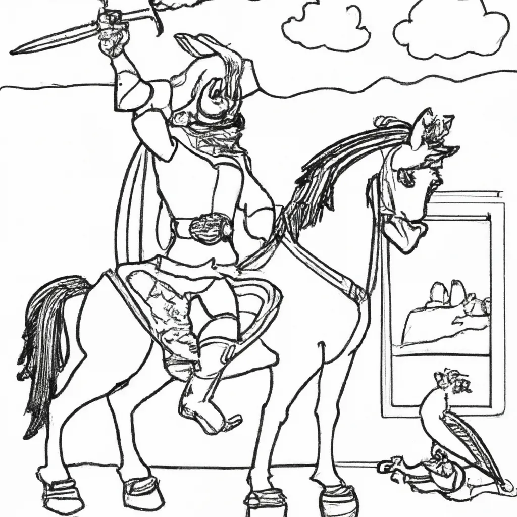 10 Incríveis Desenhos de Quixote para Imprimir e Colorir!