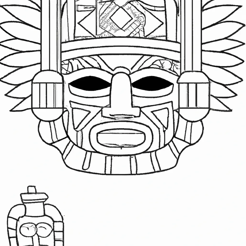 Descubra as Incríveis Máscaras dos Incas para Imprimir e Colorir!