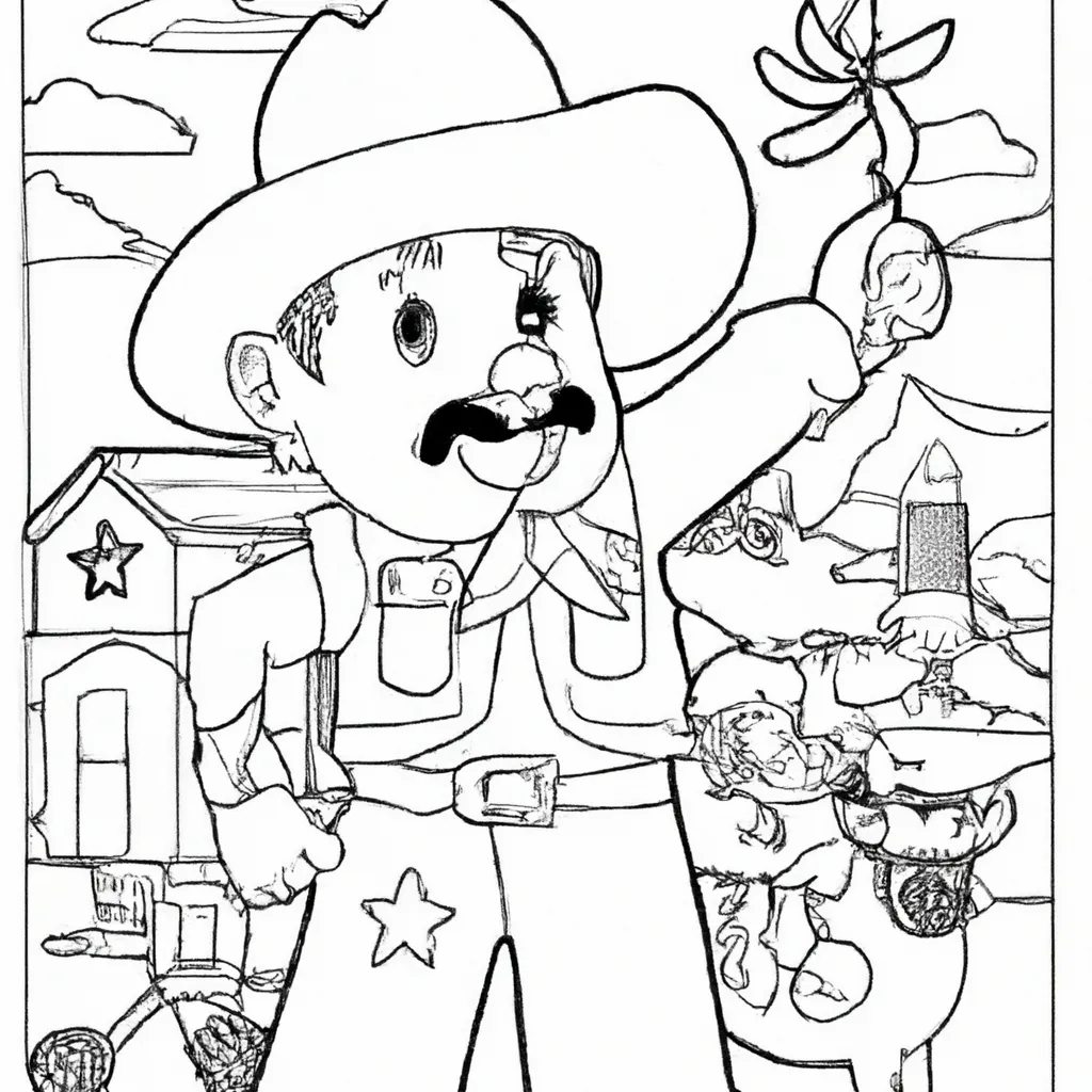 10 Desenhos Incríveis de Tony Country para Imprimir e Colorir