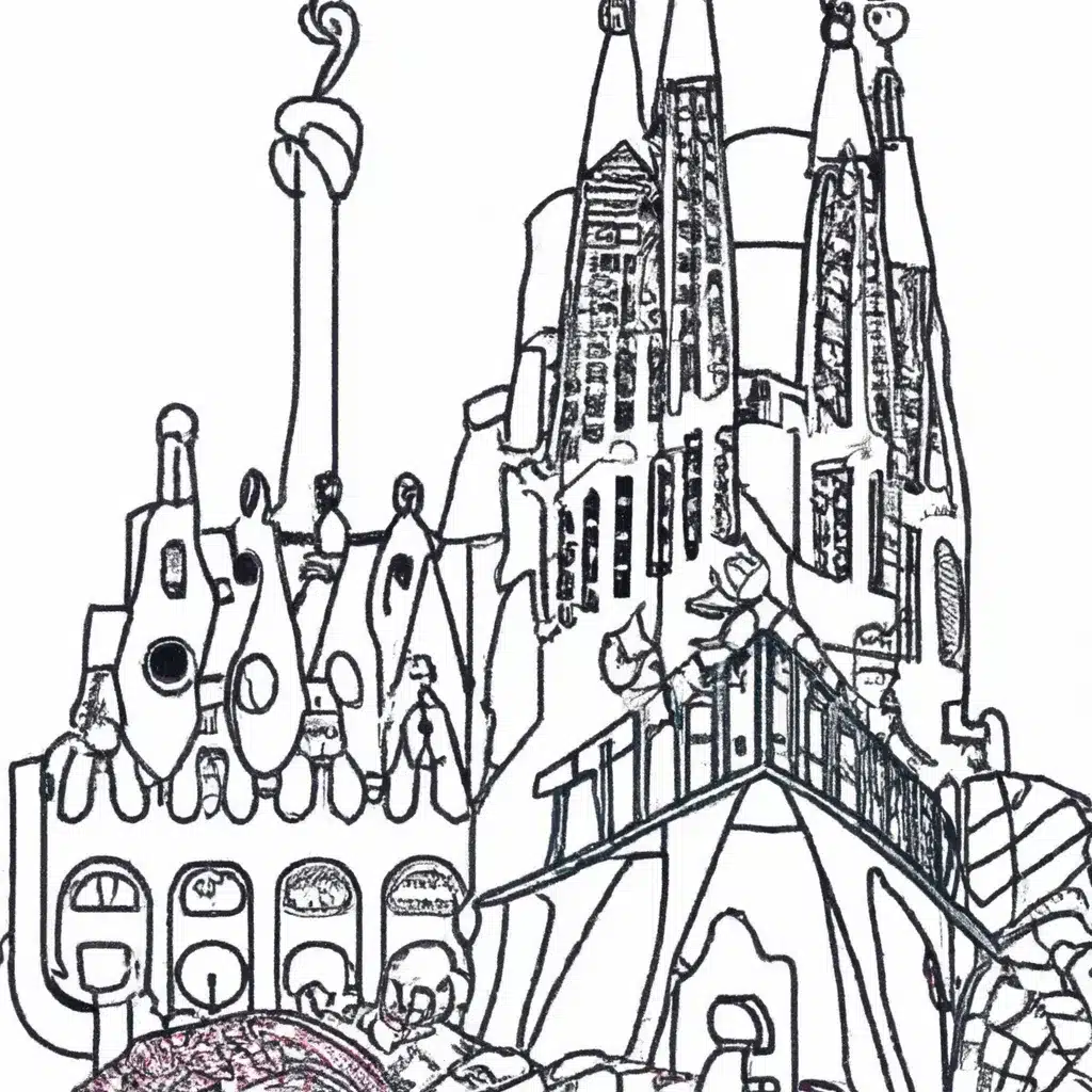 Arte de Antoni Gaudí: Desenhos para Imprimir e Colorir