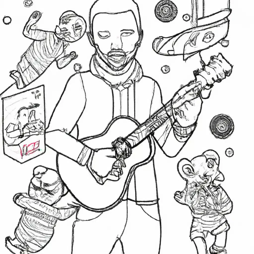5 Desenhos Incríveis do Coldplay para Imprimir e Colorir!