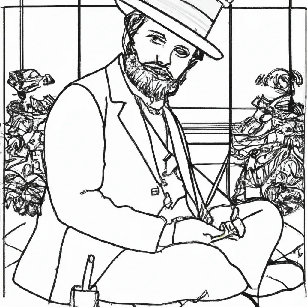 10 Desenhos de Edouard Manet para Imprimir e Colorir