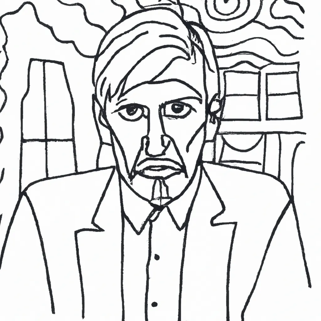 7 Desenhos de Edvard Munch para Imprimir e Colorir