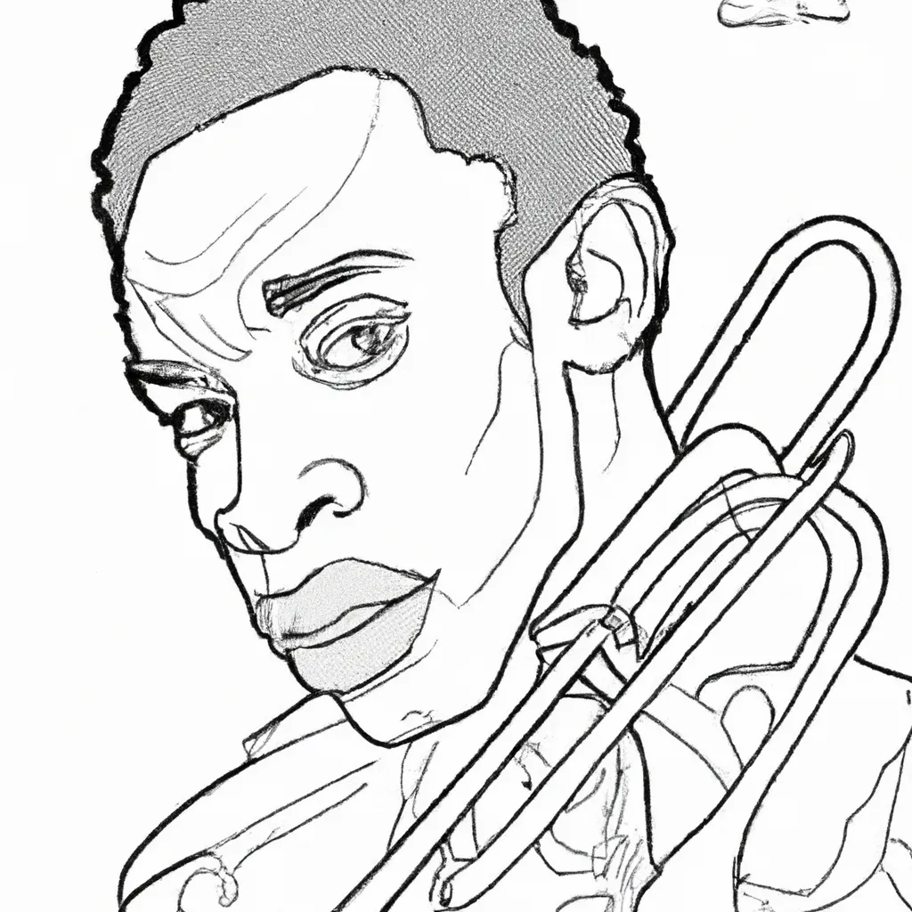 5 Incríveis Desenhos de Miles Davis para Imprimir e Colorir!