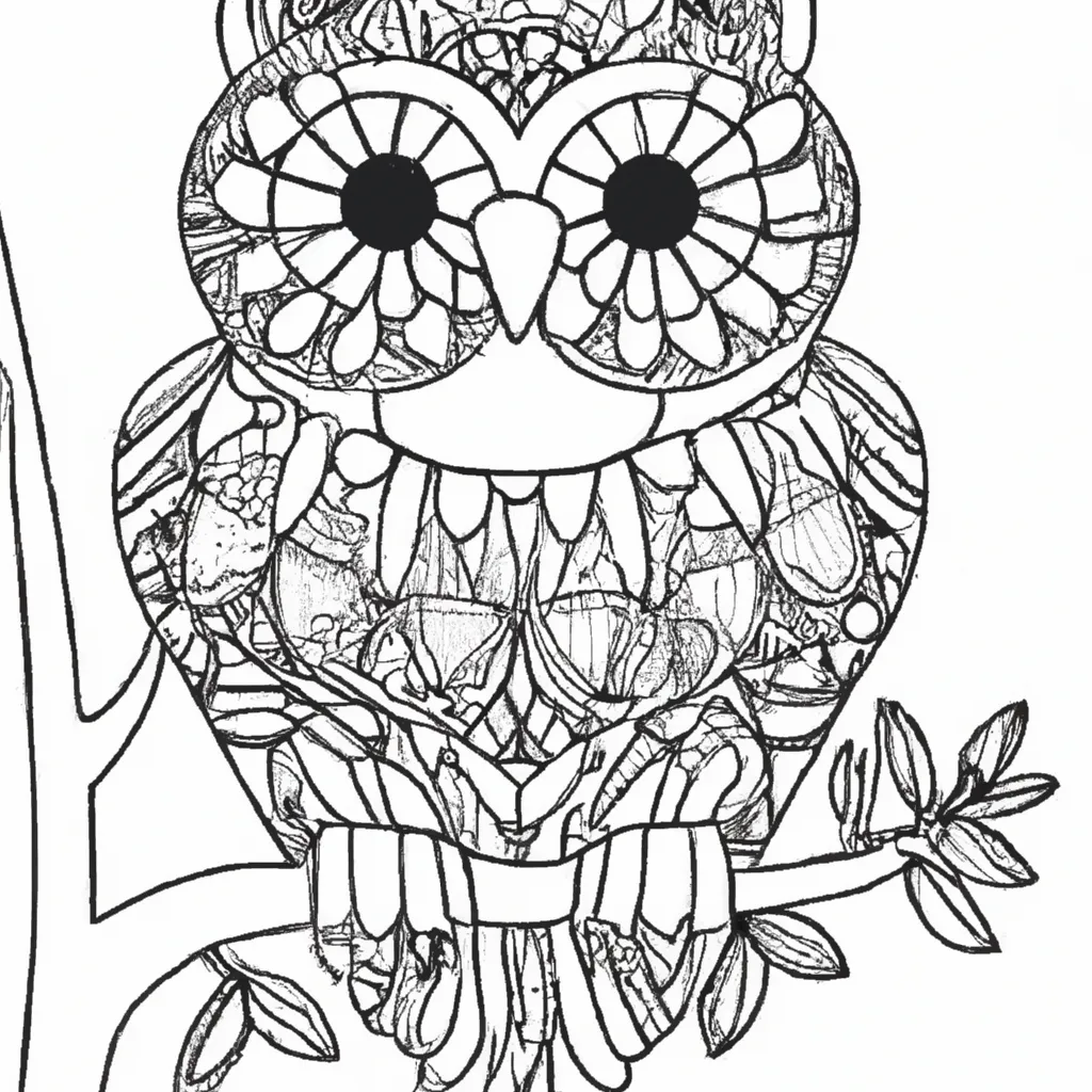 7 Desenhos de Coruja Fêmea para Colorir