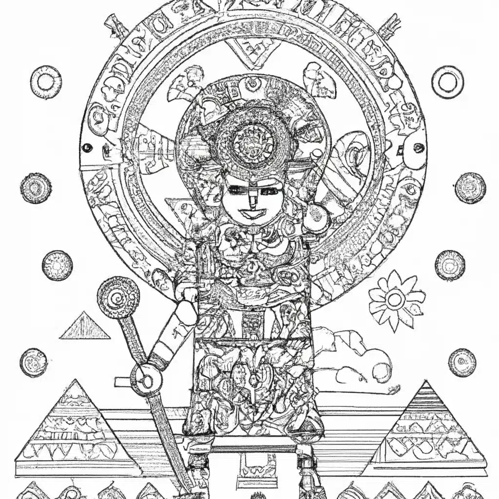 7 Desenhos de Deus Inti para Imprimir e Colorir