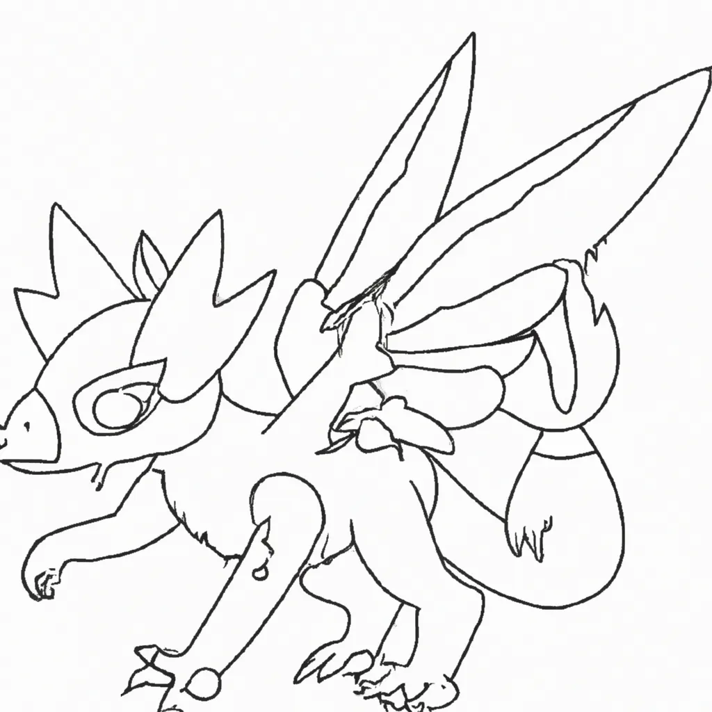 10 Desenhos de Gligar Pokemon para Imprimir e Colorir