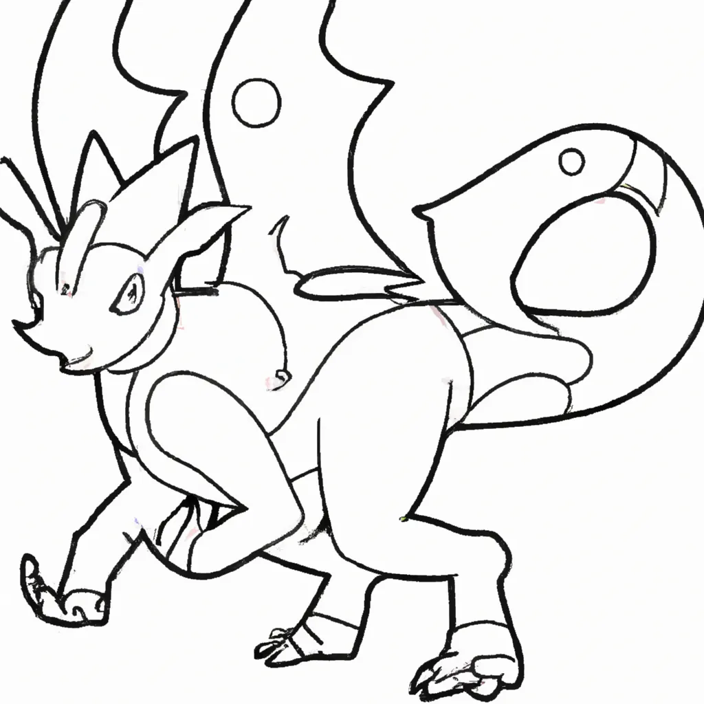 10 Desenhos de Gligar Pokemon para Imprimir e Colorir