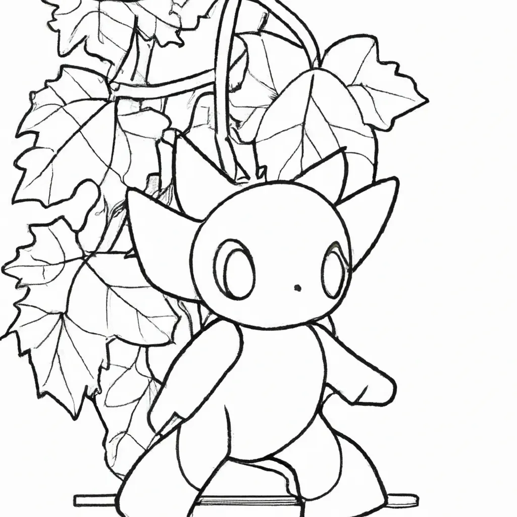 10 Desenhos de Ivy Pokemon para Imprimir e Colorir