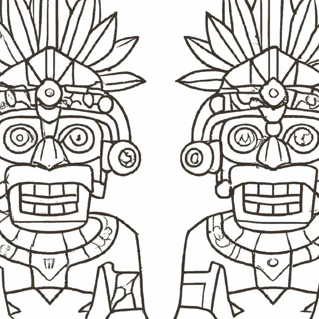Descubra as Incríveis Máscaras dos Incas para Imprimir e Colorir!